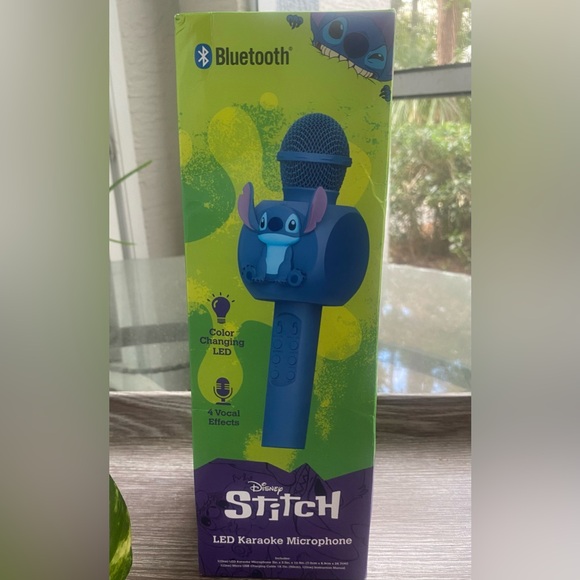 Disney | Toys | Disney Stitch Karaoke Microphone Limited Edition Led ...